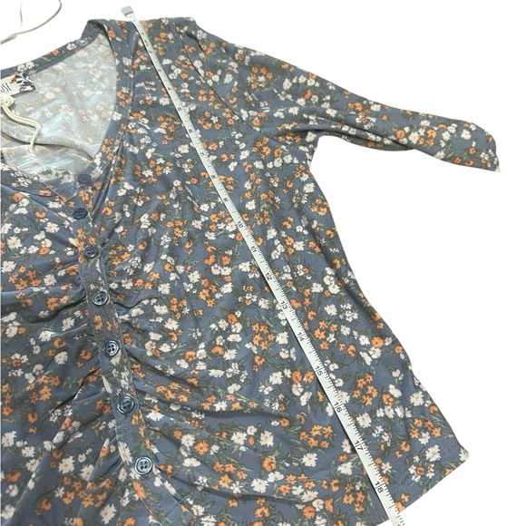 Pink Rose | Tops | Pink Rose Brand Floral Long Sleeved Cropped Top ...